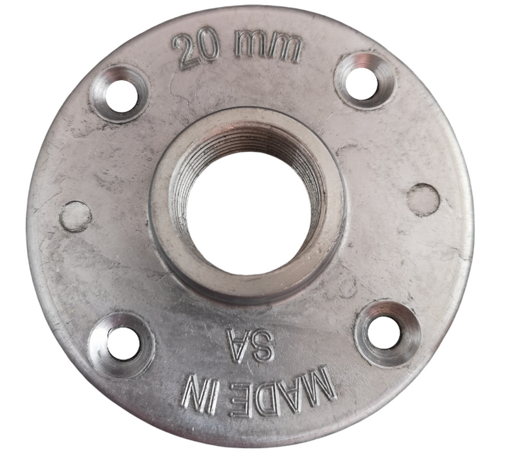 Floor Flanges 20mm - Aluminium Flanges-Pipe Furniture One Stop Shop