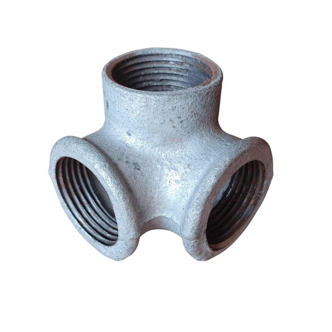 20mm 3-way galvanised fitting - Aluminium Flanges-Pipe Furniture One ...