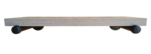 20mm Pipe Industrial Floating Shelf kit - with 600x250x32mm Melawood s ...