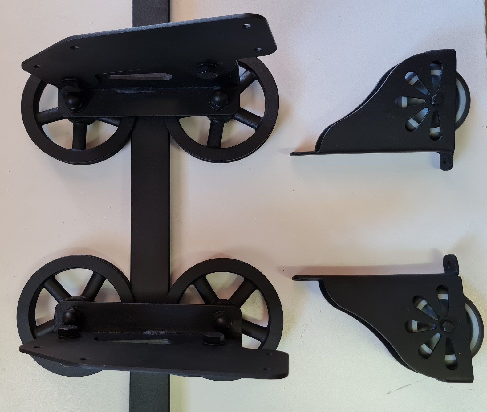 DIY Library or Sliding Ladder 120mm Vintage Look Wheel Kit - IMPROVED ...
